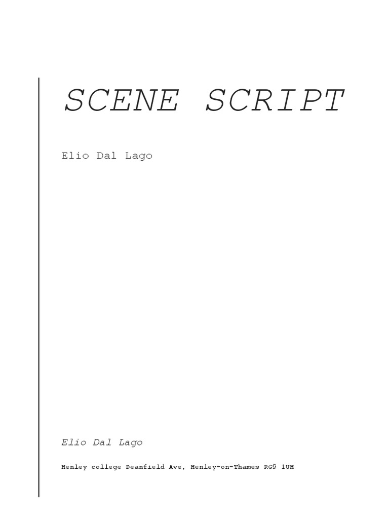 Heist Story Script | PDF | Violence | Theft