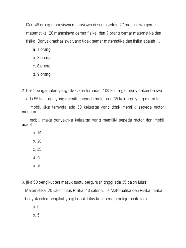 Soal Matdis | PDF
