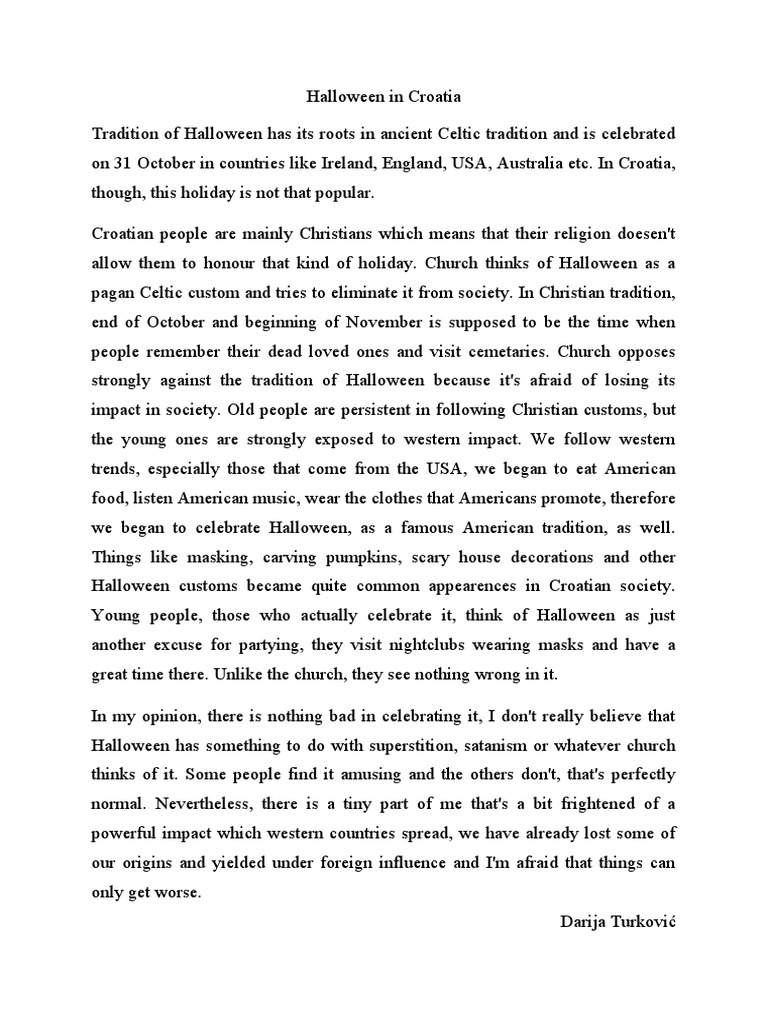 Halloween in Croatia | PDF