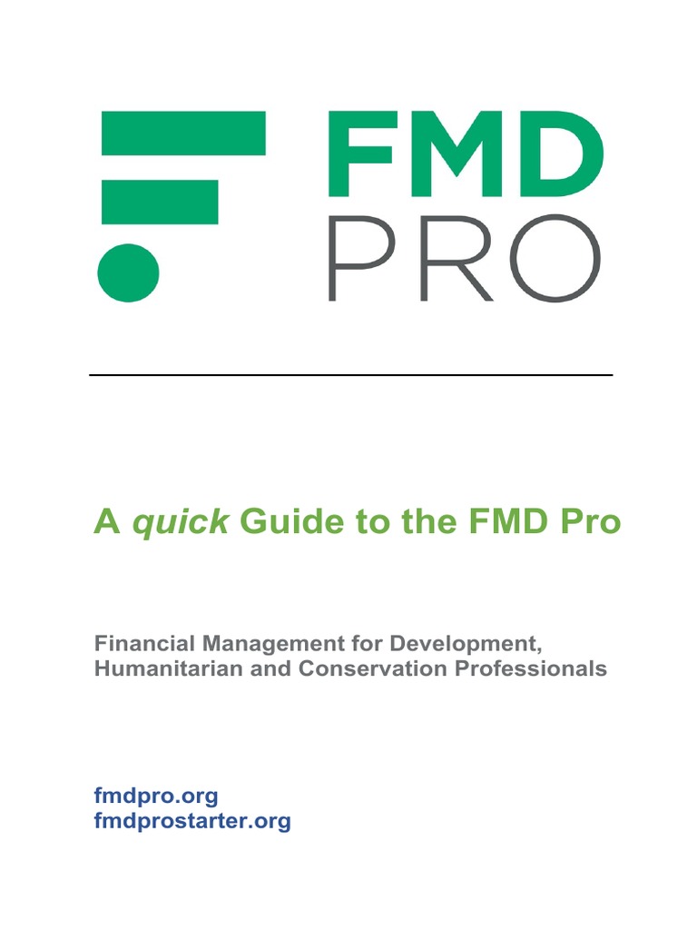 A Quick Guide To The FMD Pro PDF | PDF | Bookkeeping | Debits And Credits