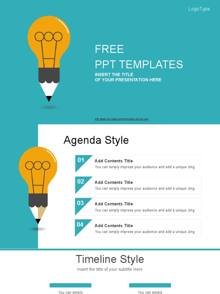 Creative Idea Bulb PowerPoint Template | PDF | Decorative Arts | Vision