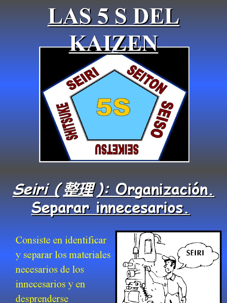 Las 5 S Del Kaizen Mpa | PDF