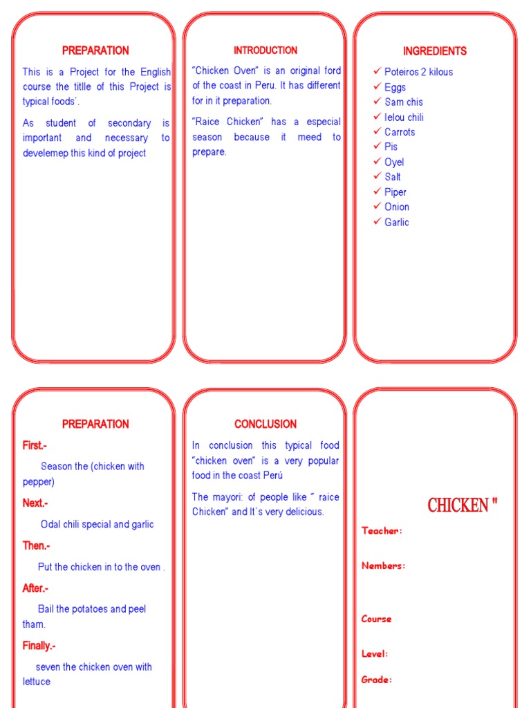 Preparation Ingredients | PDF | Cuisine Of The Americas | European Cuisine