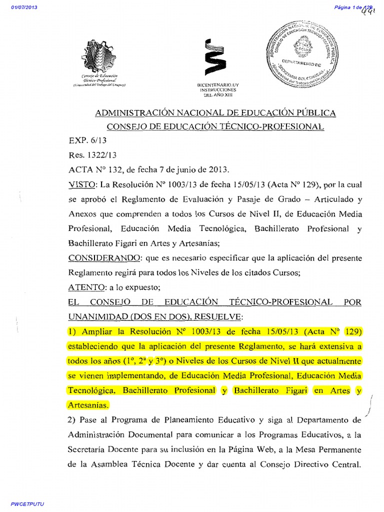 Reglamento-Evaluacion - Pasaje-Grado-Todos-Los-Cursos - nivel-II PDF | PDF | Maestros ...