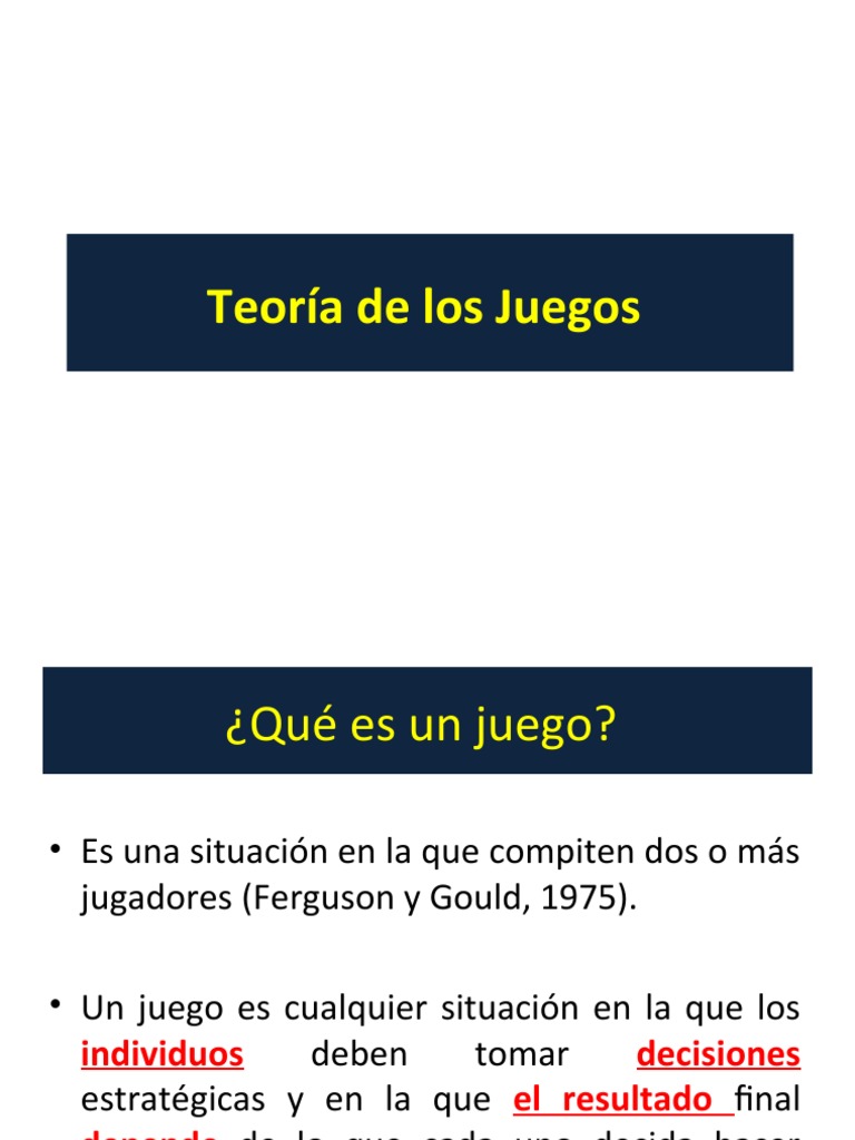Teoria de Juegos | PDF | Oligopolio | Teoría de juego