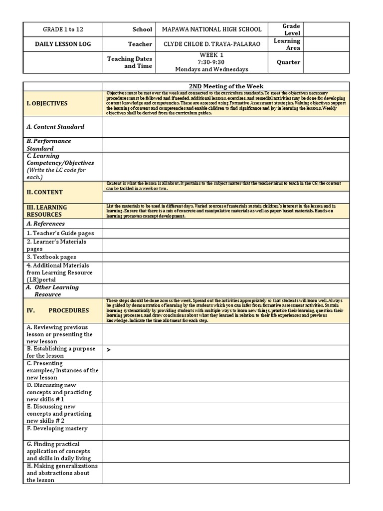 A. Content Standard B. Performance Standard C. Learning Competency ...