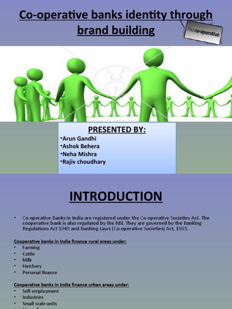 Co-Operative Banks Identity Through Brand Building: Presented By ...