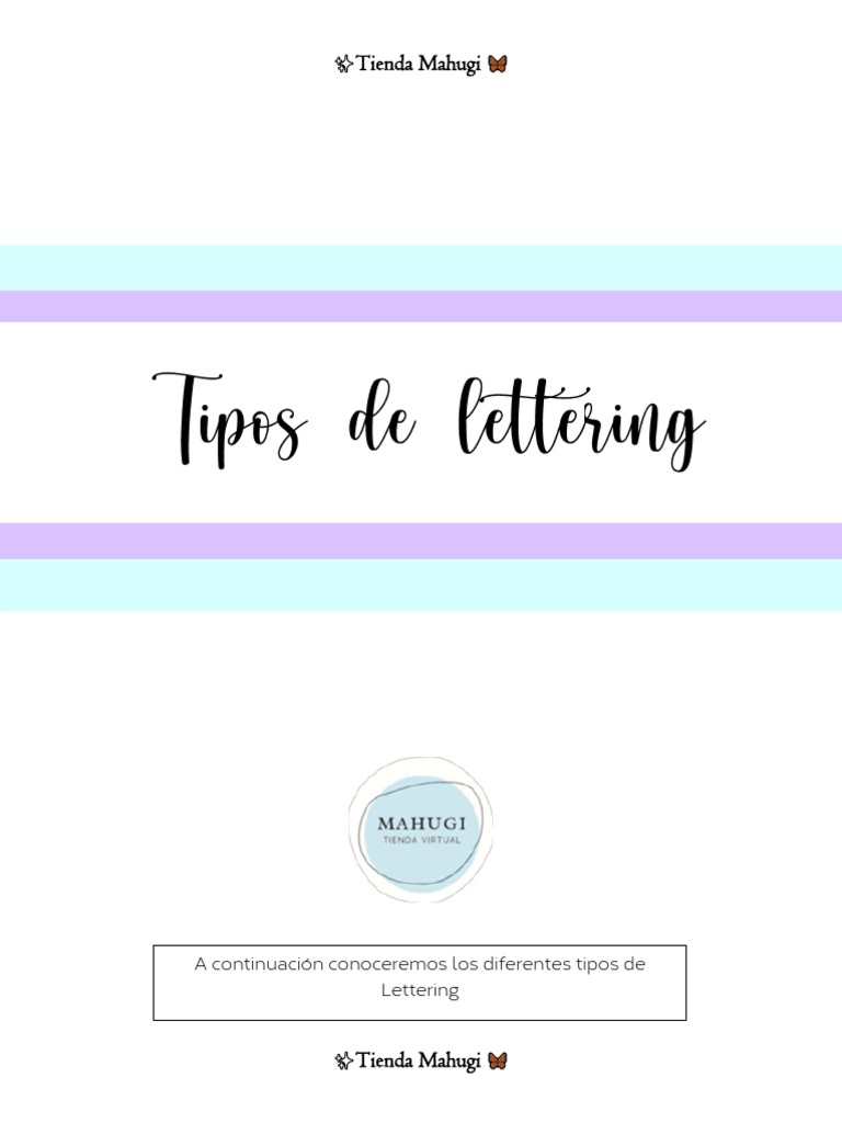 2-Tipos de Lettering | PDF | Caligrafía | Pinturas