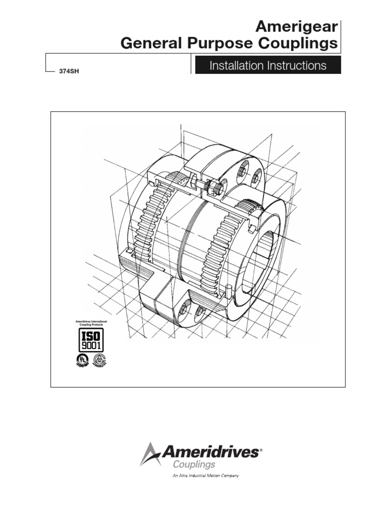 Amerigear General Purpose Couplings: Installation Instructions | PDF