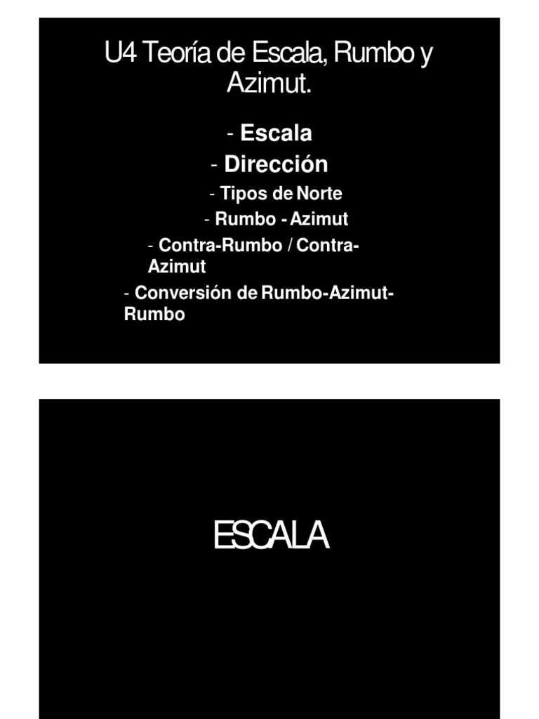 Rumbo y Azimut NORTE PDF | PDF | Visualización (Gráficos) | Infografia