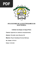 Aplicaciones de Electroquímica en Electrónica | PDF | Electroquímica ...
