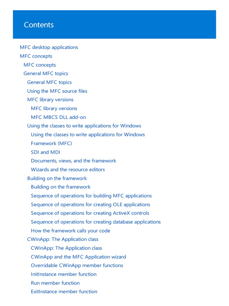 Mfc Tutorial Pdf Pdf Class Computer Programming Library Computing