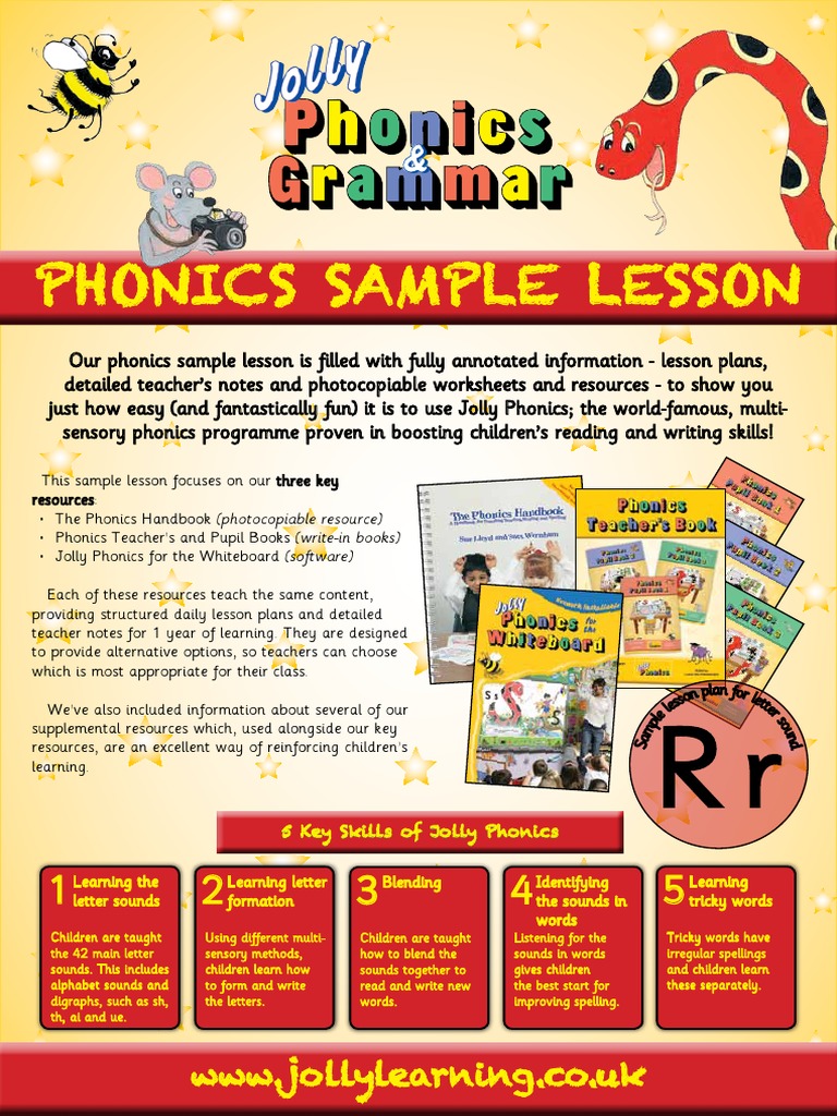 Phonics Sample Lesson LR PDF | PDF | Phonics | Lesson Plan