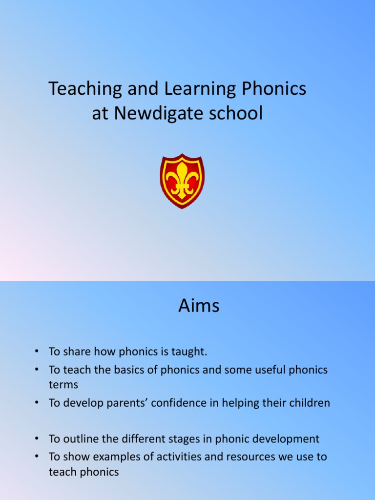 Phonics Workshop for Parents Overview | PDF | Phonics | Communication