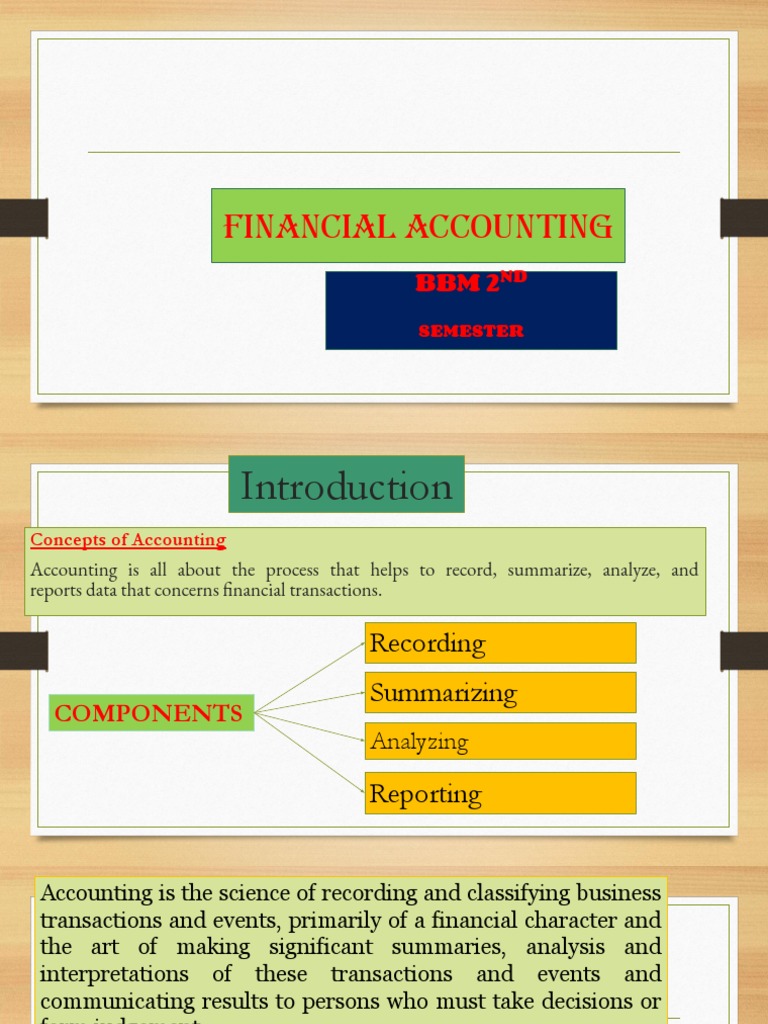 Financial Accounting BBM PDF | PDF | Accounting | Financial Accounting