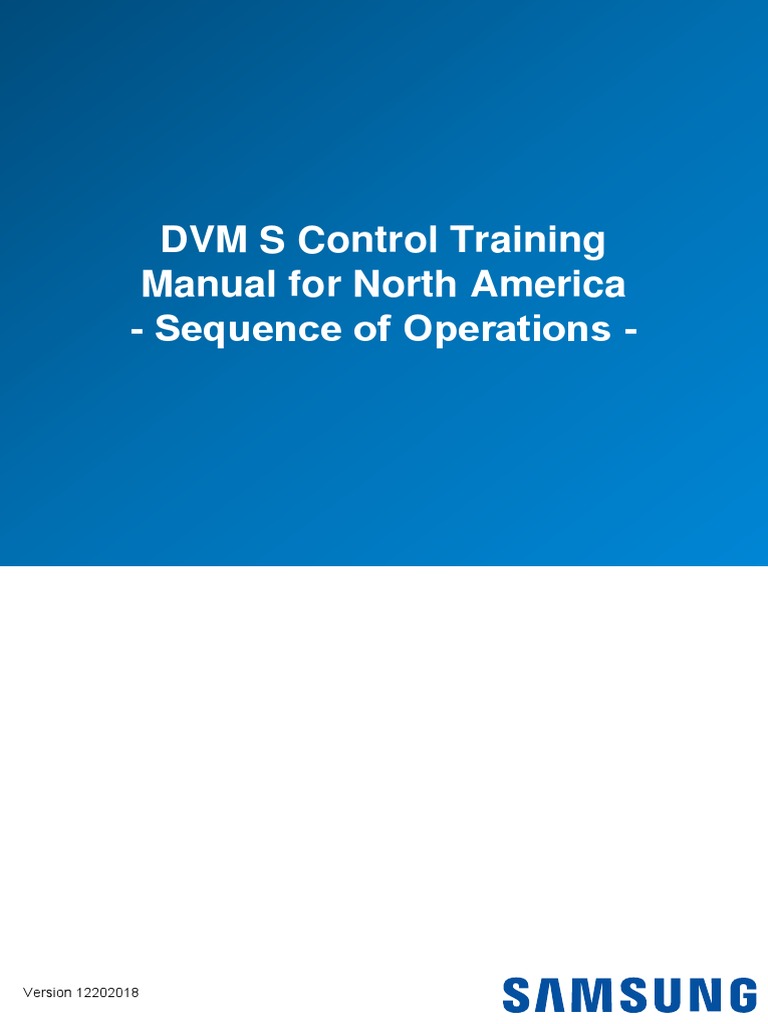Sequence of Operations and Control Modes for a Variable Refrigerant ...