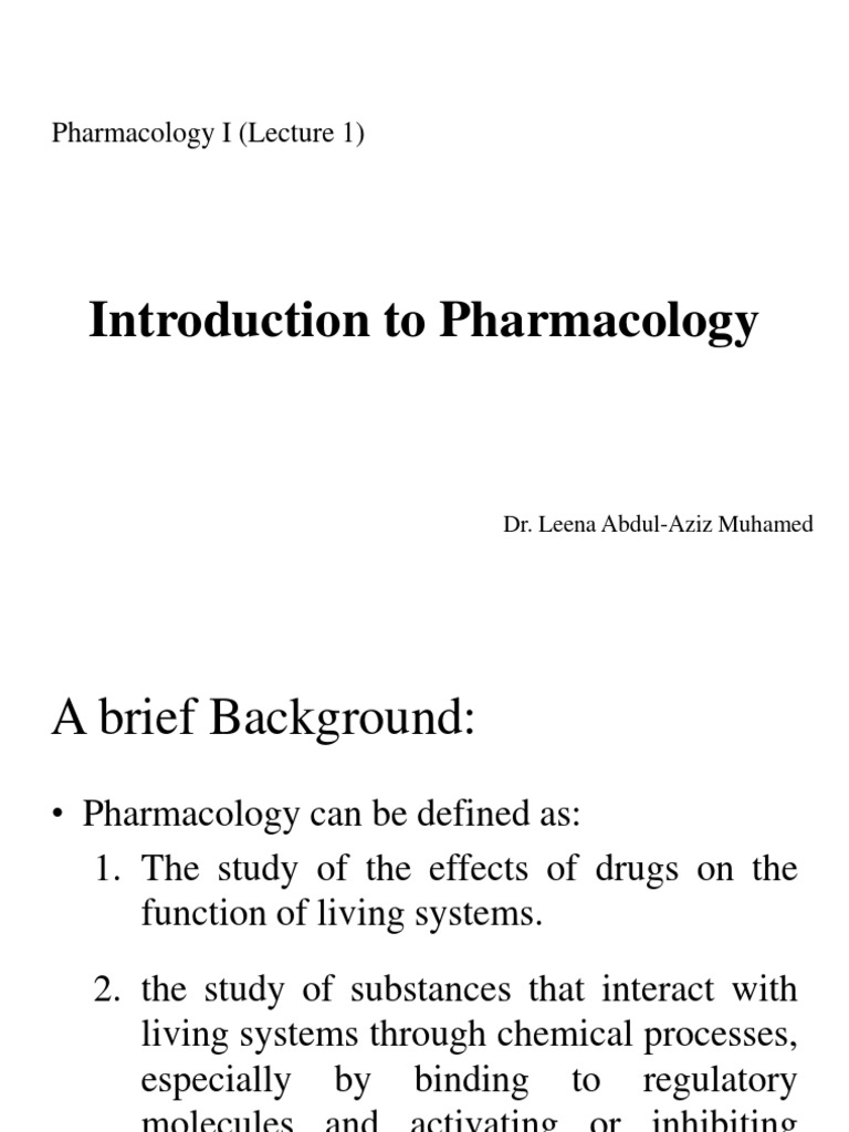 Understanding Pharmacology: An Introduction to Key Concepts and ...