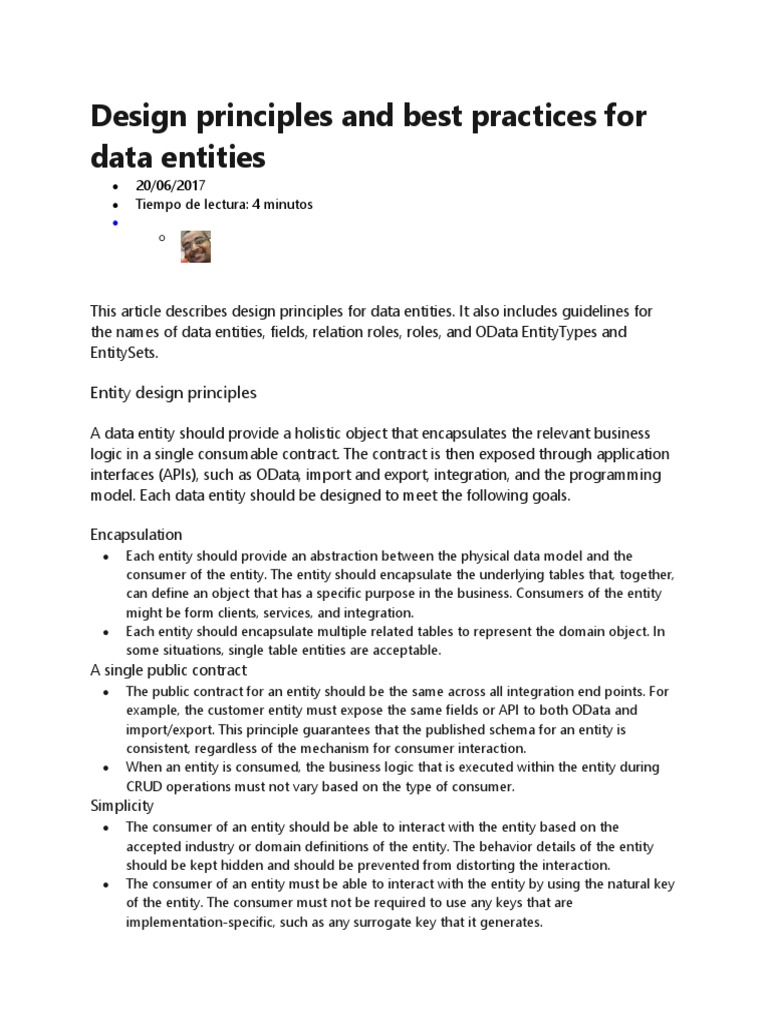 Dynamics 365 Design Principles and Best Practices For Data Entities ...