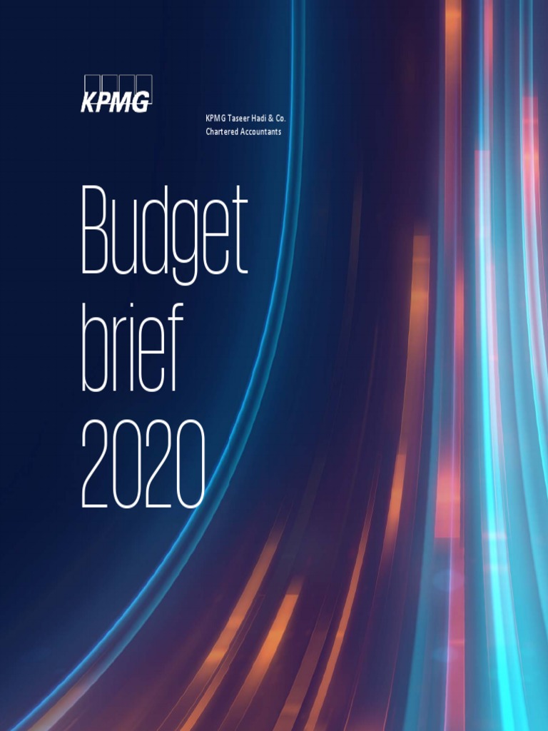 Budget Brief 2020 PDF | PDF | Tax Deduction | Expense