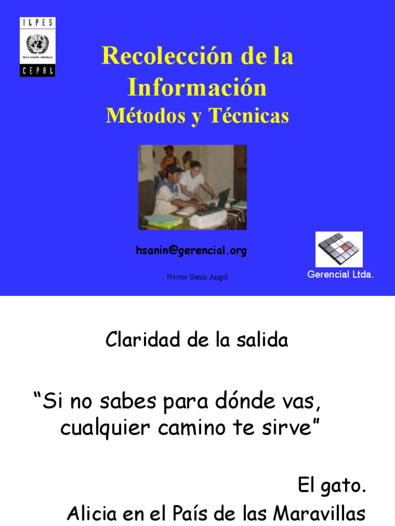 Métodos de Recolección de Información | PDF | Grupo de enfoque ...