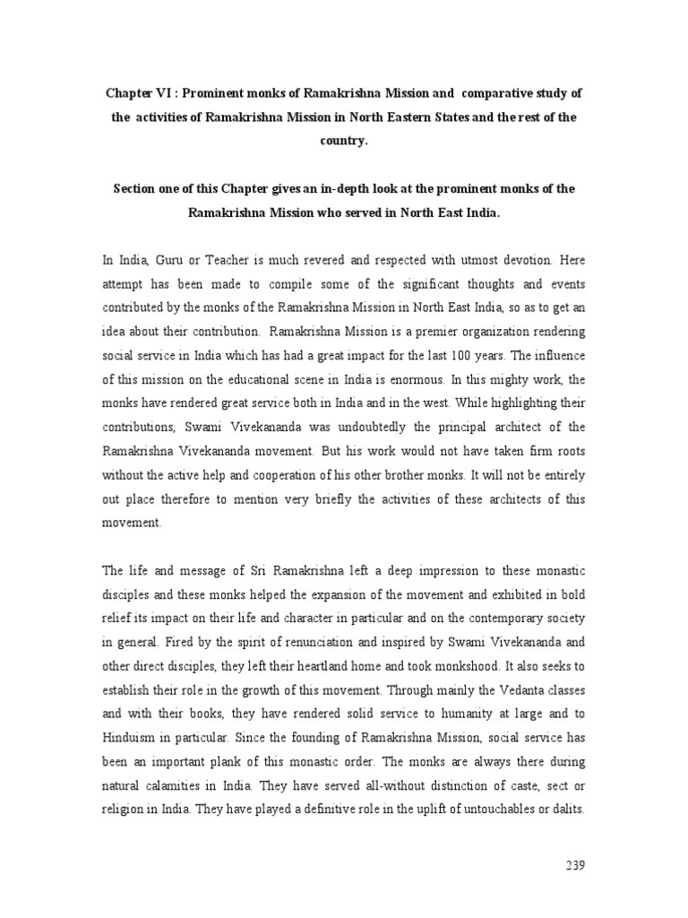 Prominent Monks of Ramakrishna Mission in North Eastern India. | PDF ...