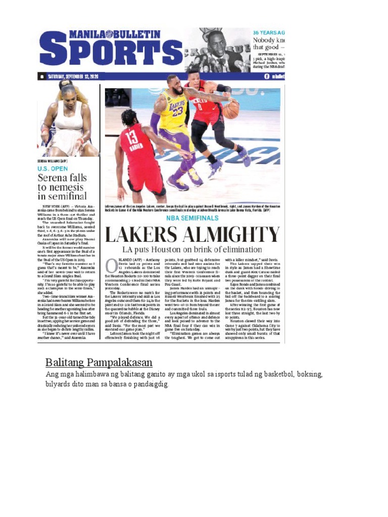 Kabanata 2 Panapos o Pang Huling Gawain | PDF