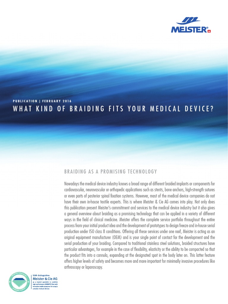 What Kind of Braiding Fits Your Medical Device | PDF | Yarn | Materials