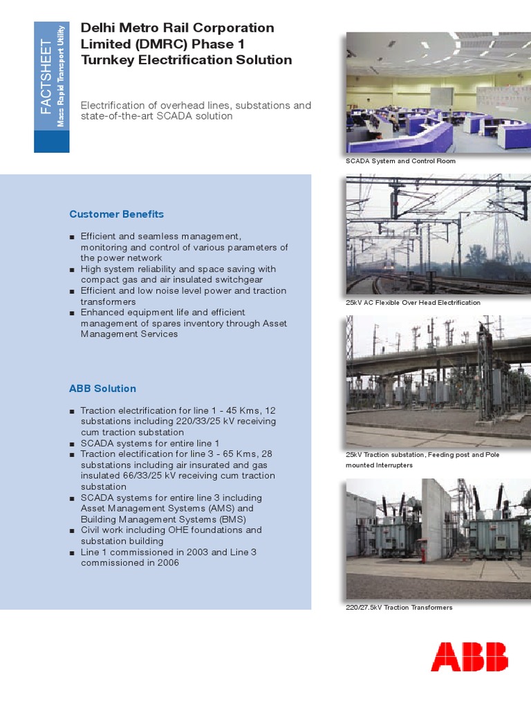 Delhi Metro Rail Corporation Limited (DMRC) Phase 1 Turnkey ...