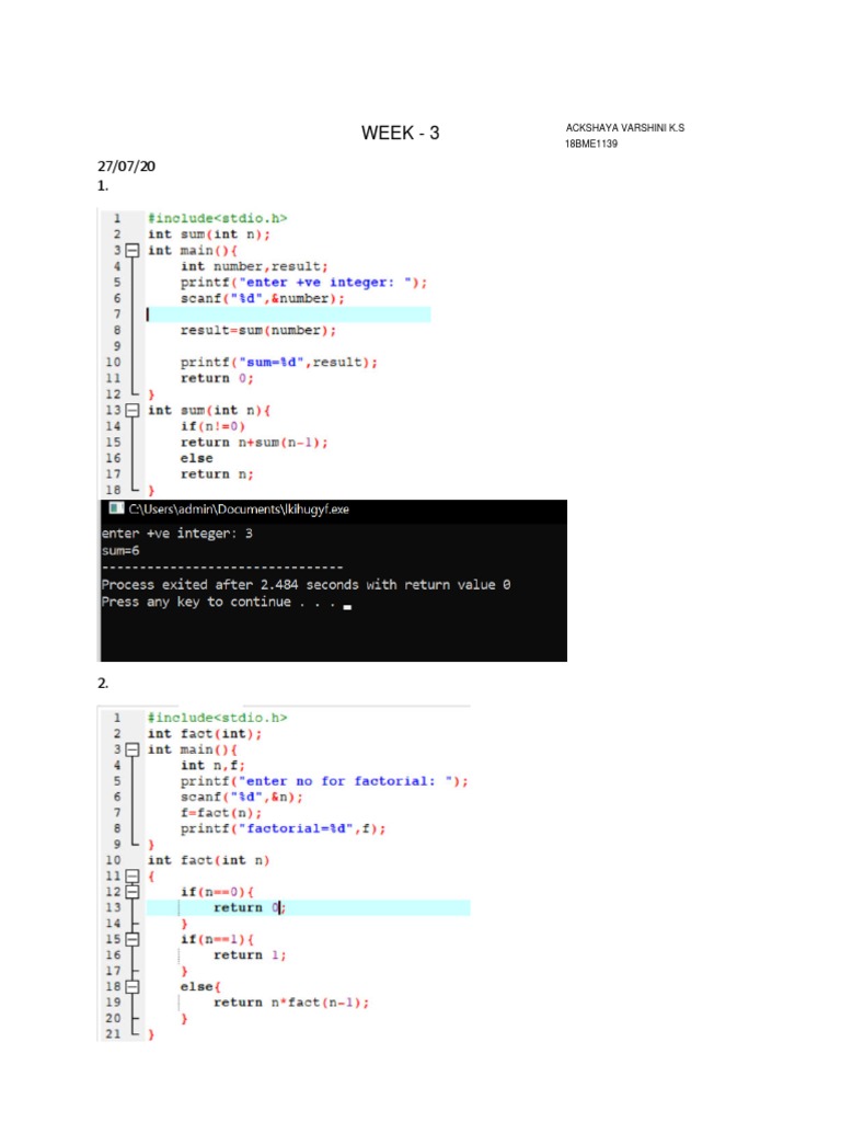 Week 3 Tutorial on Strings | PDF