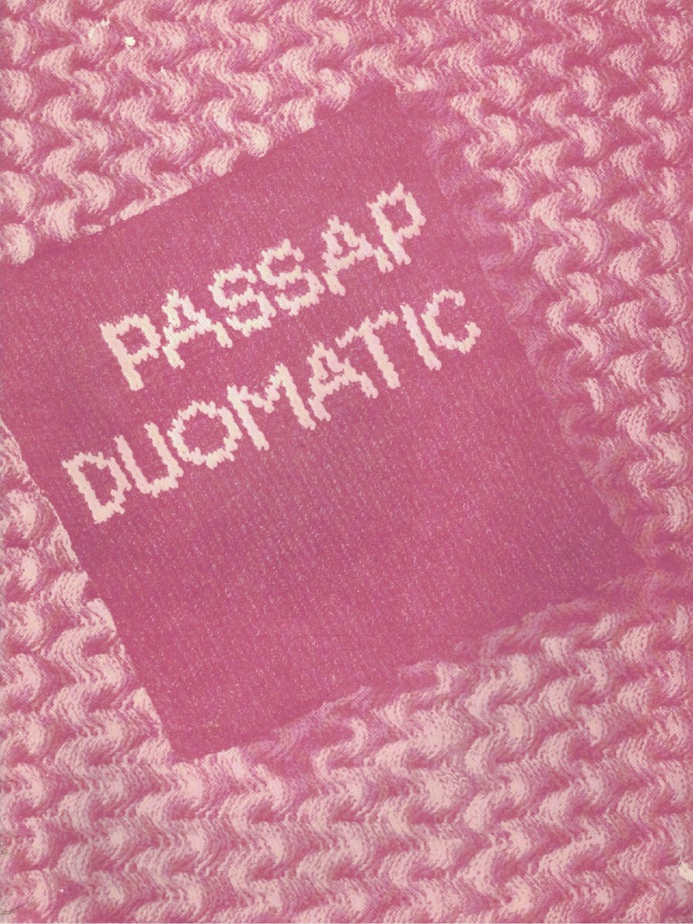 Manual Passap Duomatic Pink | PDF