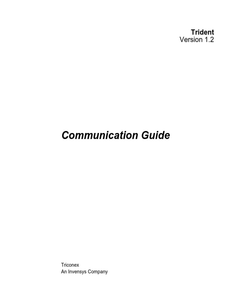 Communication Guide, Trident v1.2 PDF | PDF | Internet Protocols ...