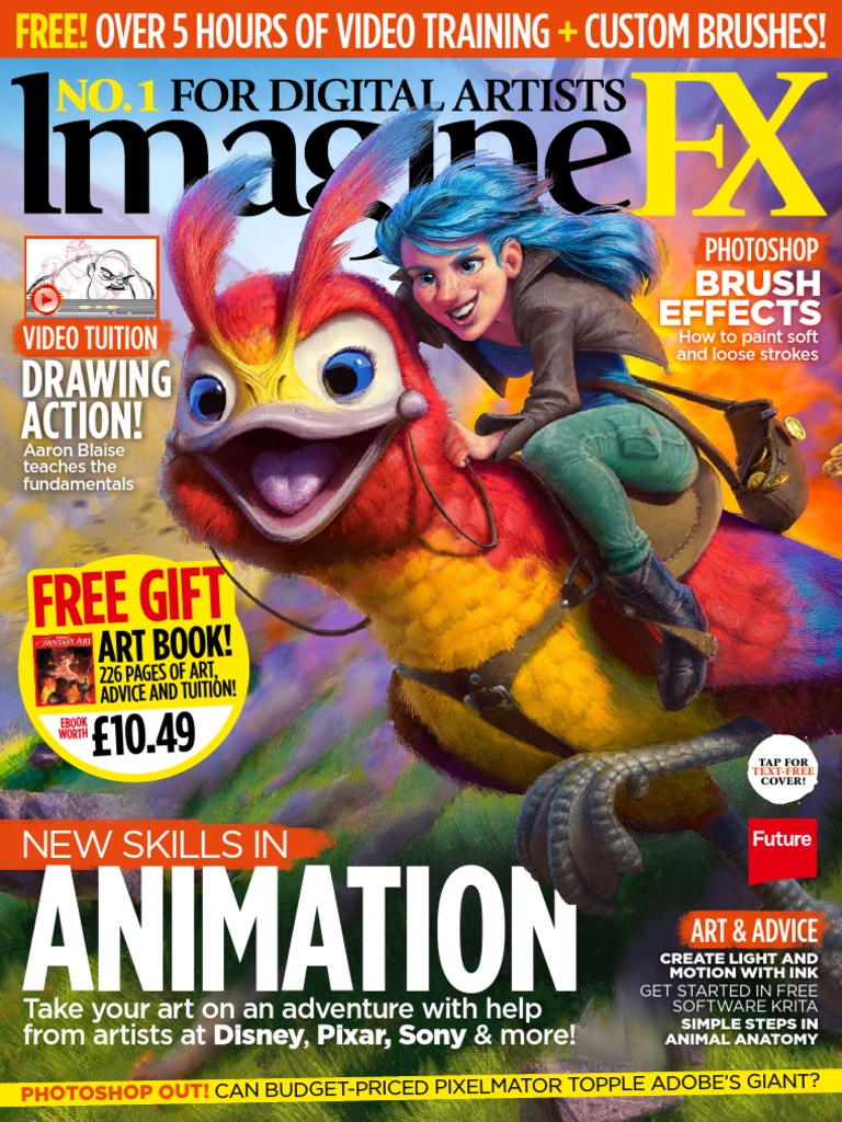 2015-08 ImagineFX PDF | PDF | Paintings | Animation