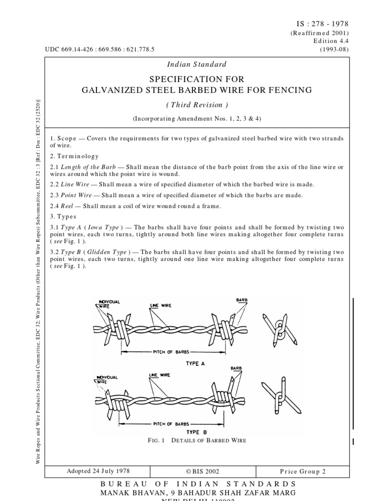 278 | PDF | Wire | Galvanization