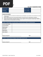 Application To Pay Salary Into Banking Account (Z56) - 2024 | PDF