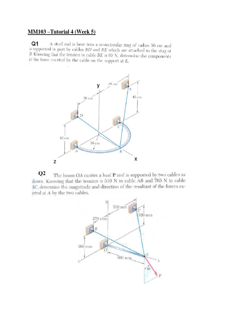 MM103 - Tutorial 4 | PDF