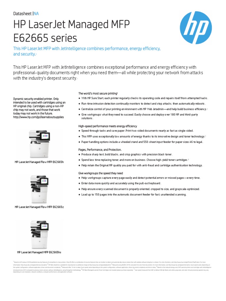 HP Laserjet Managed Flow MFP E62665H | PDF | Image Scanner | Operating System