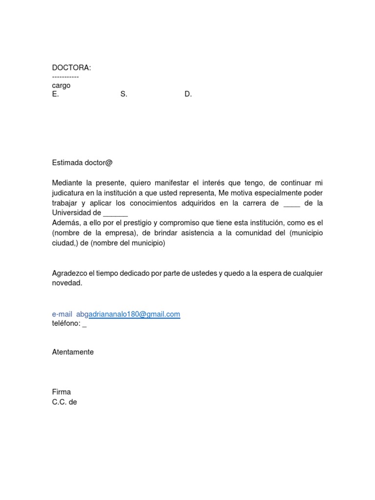 Carta de Intencion Laboral PDF | PDF