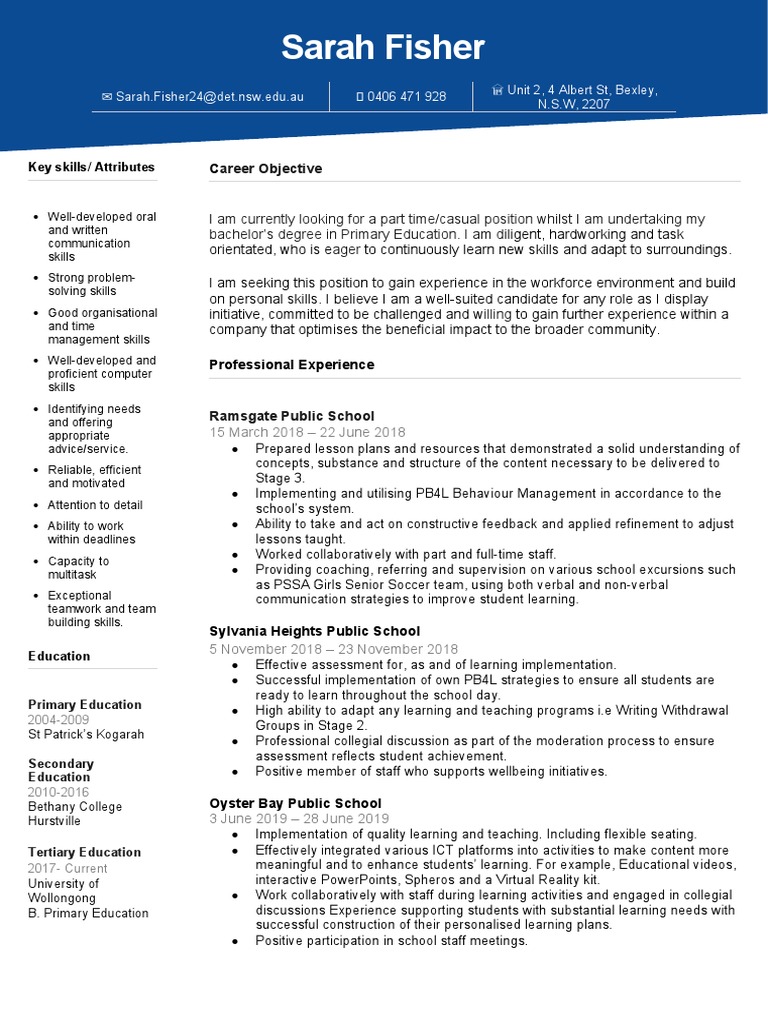 S. Fisher - CV | PDF | Educational Technology | Learning