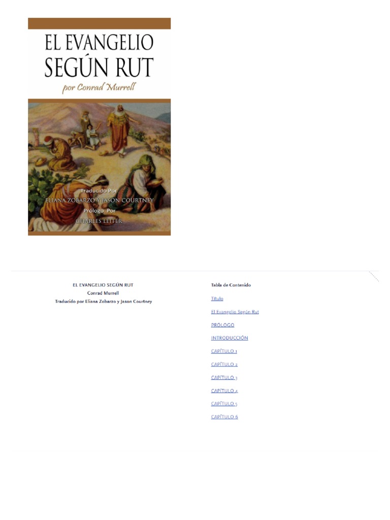El Evangelio Según Rut. Conrad Murrell | PDF