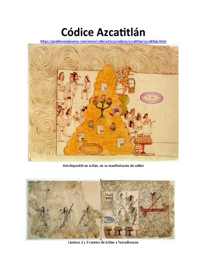 Códice Azcatitlán | PDF | azteca | Mesoamérica