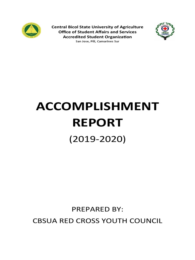 aCCOMPLISHMENT REPORT 2019-2020 | PDF | Business