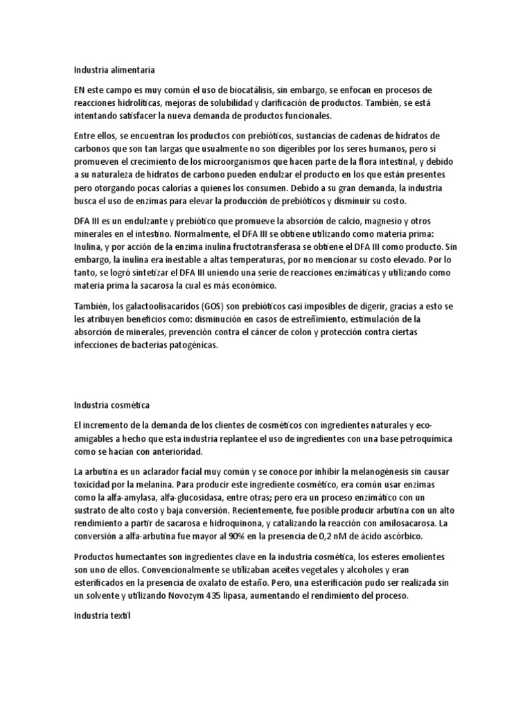 Biocatalisis | PDF | Enzima | Catálisis