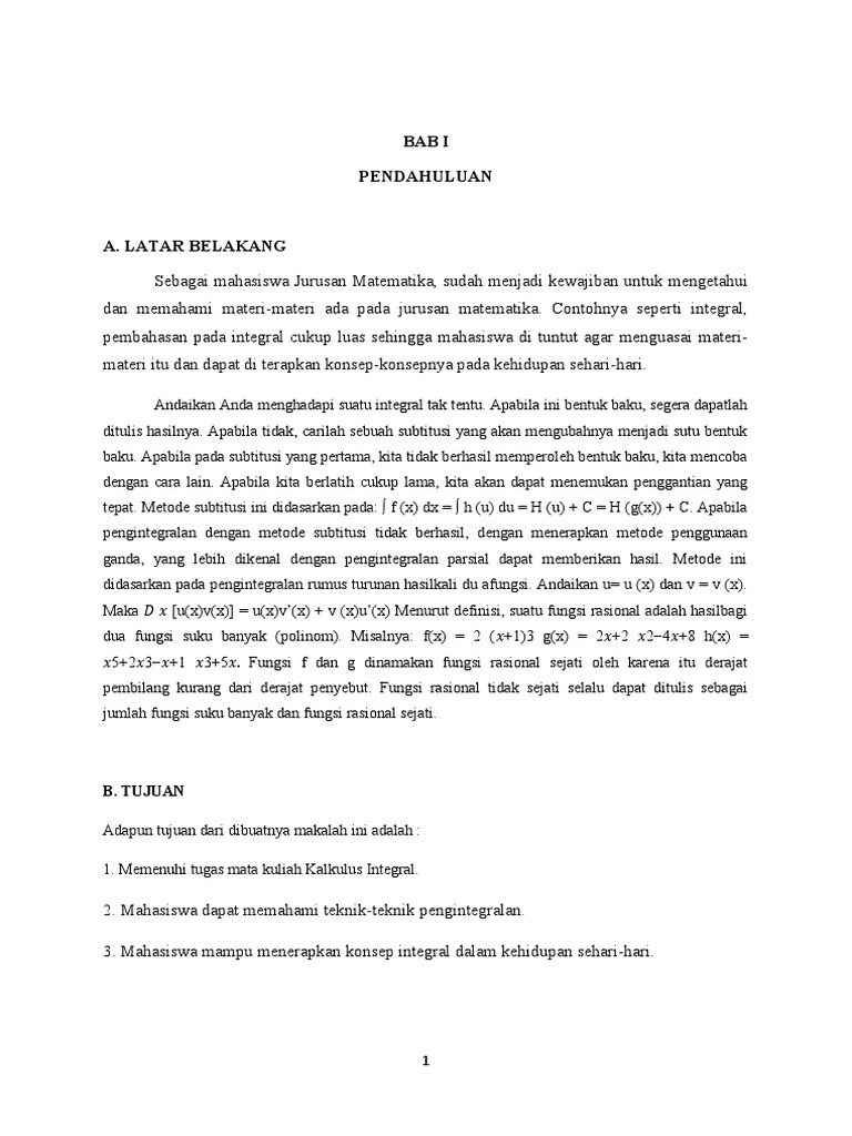 CBR Kalkulus Integral | PDF