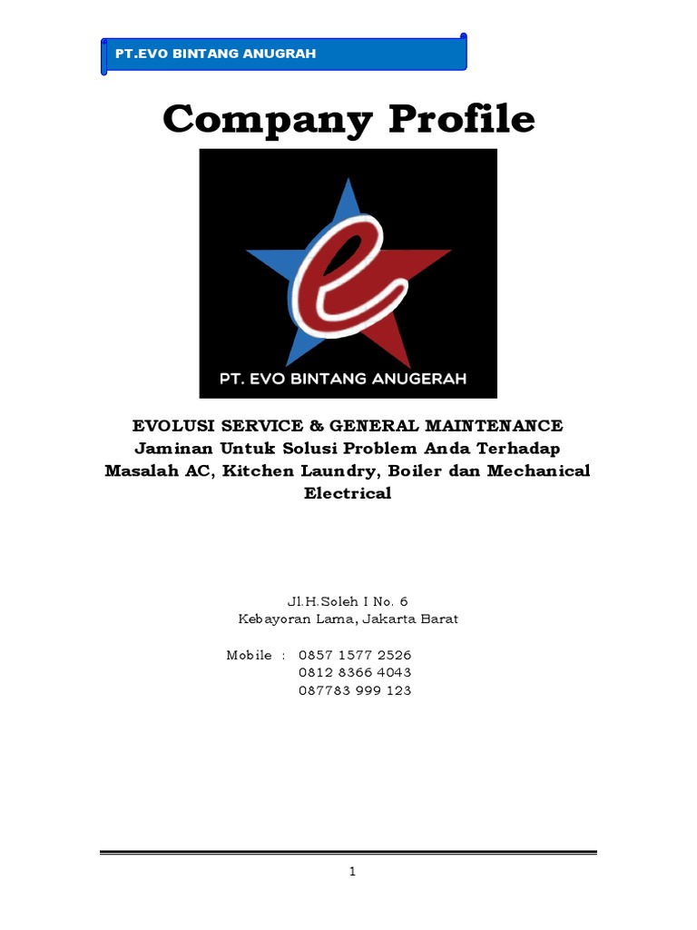 COMPANY PROFILE Maintenance | PDF