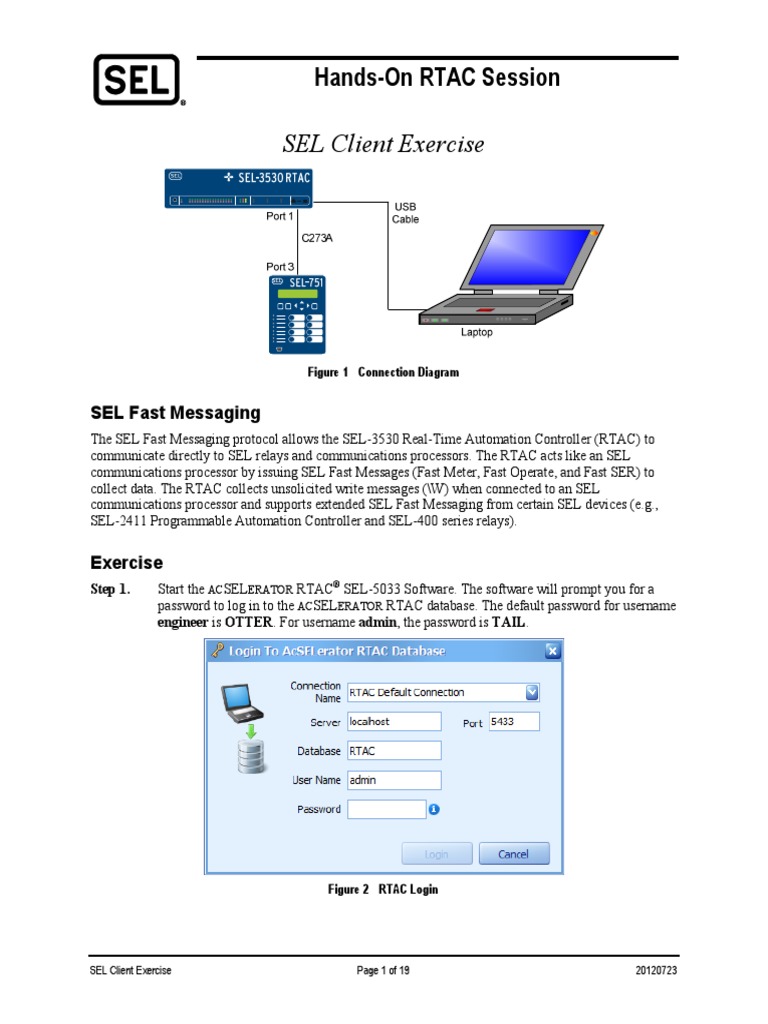 SEL Client Exercise: Hands-On RTAC Session | PDF | Online And Offline | Password