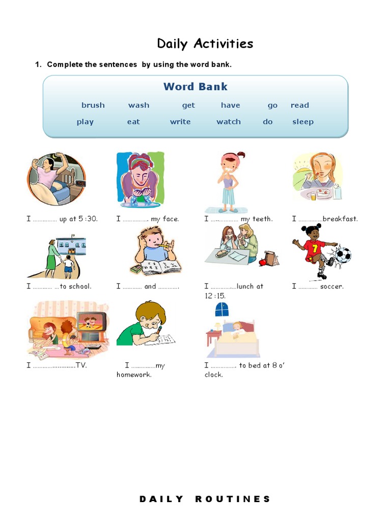 Routines and Frequency Adverbs | PDF | Lunch | Grammar
