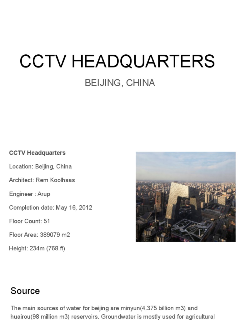 CCTV Headquarters Prelimnary | PDF