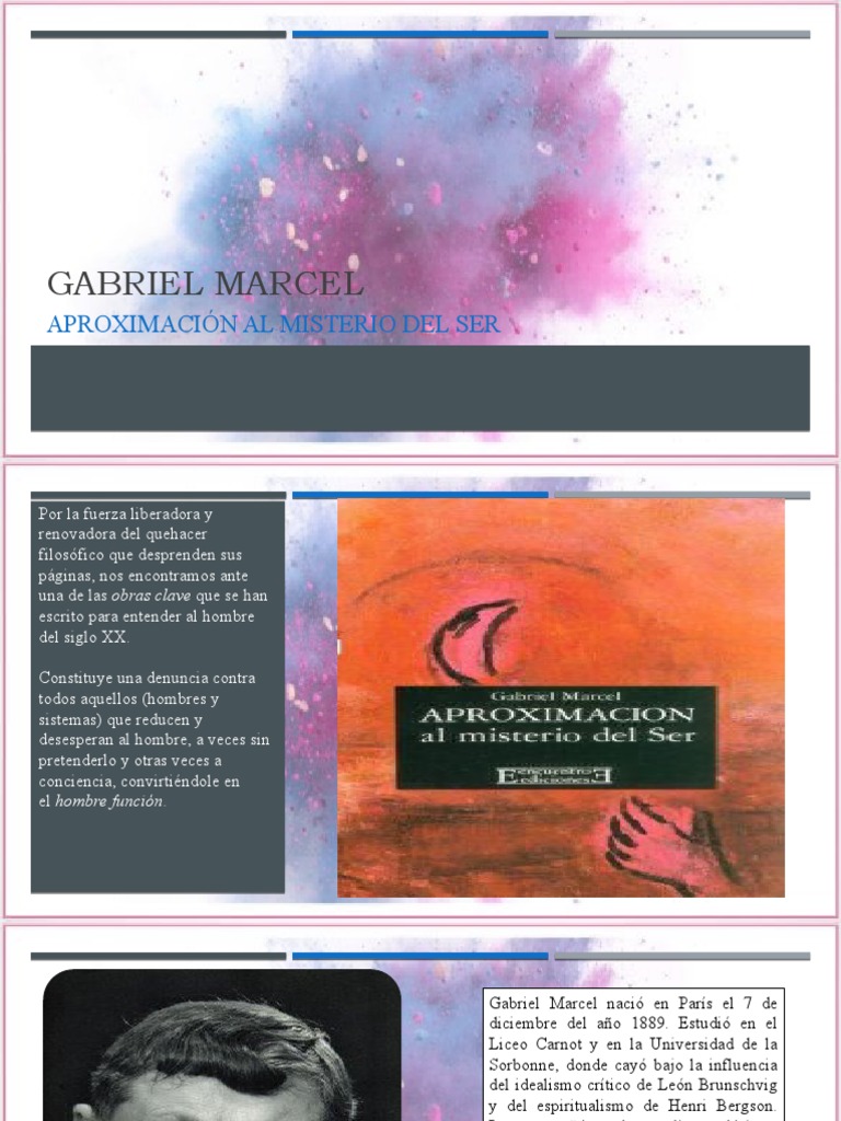 Gabriel Marcel | PDF | Realidad | Existencialismo