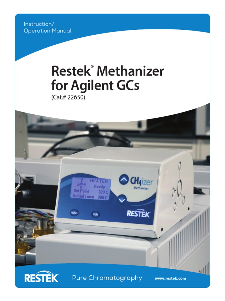 Restek Methanizer For Agilent GCS: Instruction/ Operation Manual | PDF ...