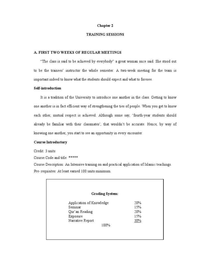 Chapter 2 Sample in Formal Narrative Report | PDF